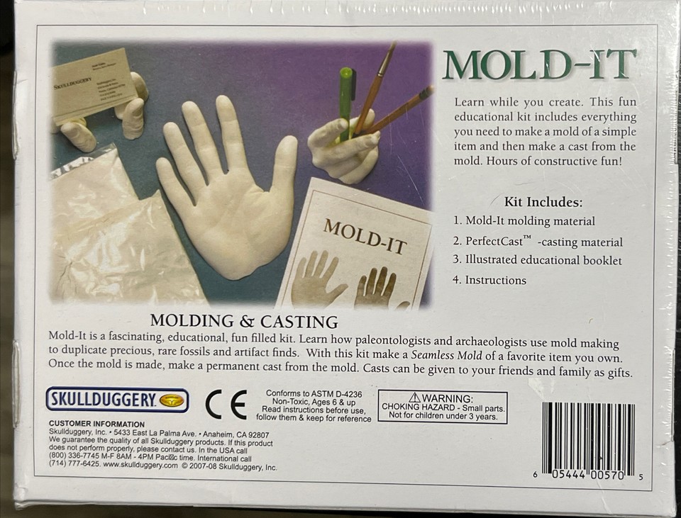 NIB Hand Plaster Molding & Casting Kit 3D Keepsake Eyewitness ...
