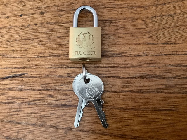 Vintage Ruger Brass Pad Lock Gun Lock Padlock 2 Keys for sale online | eBay