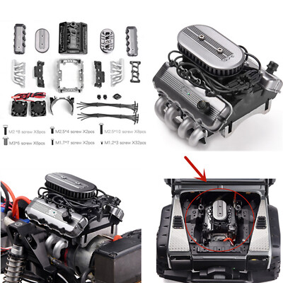 Engine Motor Fan Radiator Kit for 1/10 TRAXXA TRX4 TRX6 SCX10 RC ...