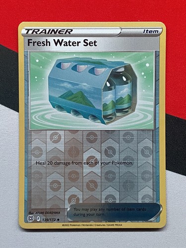 Fresh Water Set Trainer Reverse Holo 139/172 Brilliant Stars Pokemon NM ...