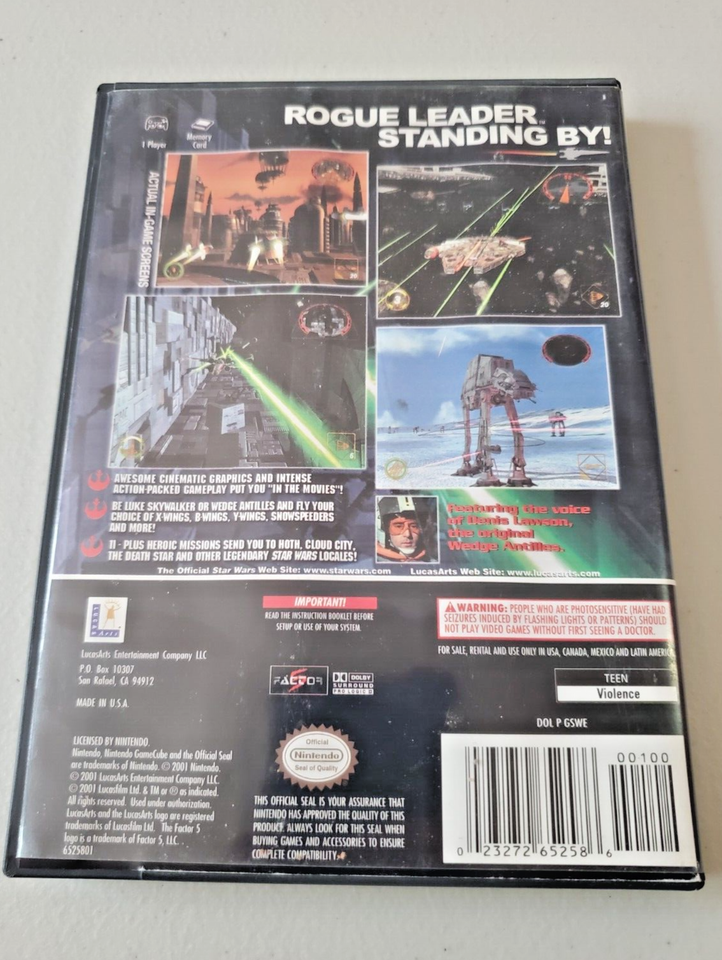 Star Wars: Rogue Leader -- Rogue Squadron II (Nintendo GameCube, 2001 ...
