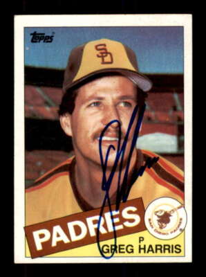 1985 Topps #242 Greg Harris AUTOGRAPHED!!! Padres 236101 | eBay