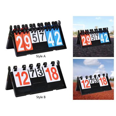Table Scoreboard Score Counter Manual Foldable Flip Scoreboard Score ...