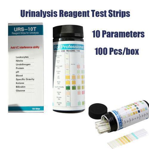 100* Medeical Urine Test Strips URS-10T Urinalysis Reagent Strips 10 ...