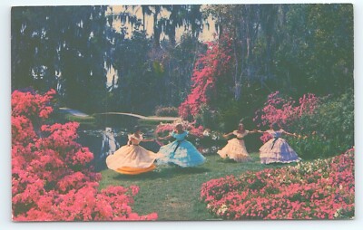Postcard Southern Bells Cypress Gardens Florida Bougainvillea Azaleas ...