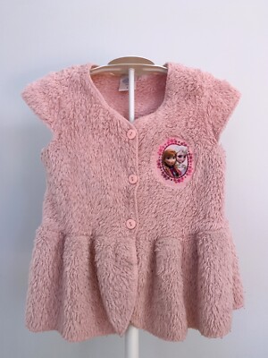Disney Toddler FROZEN Elsa Anna Sleepwear Fleece Vest Size S(3-5Y) | eBay