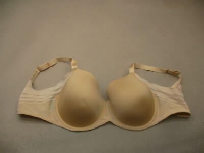 40DD Paramour Womens Beige Lined Underwire Wide Strap Back Closure Demi ...