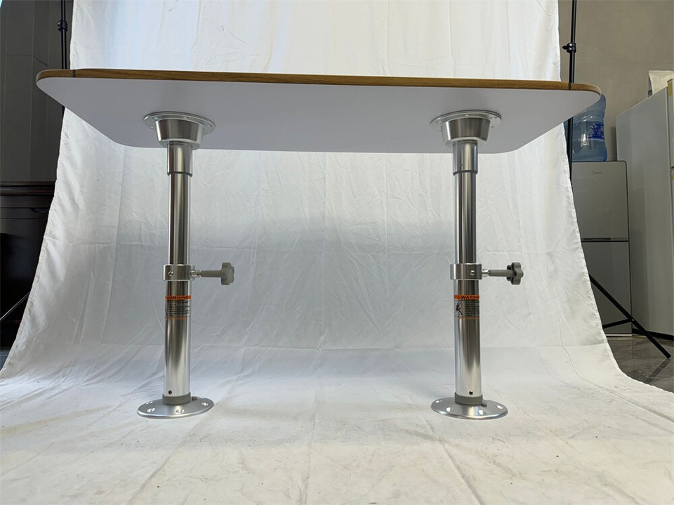 Boat Rectangular Teak Table Top 20.0x47.2 Inch Star Inlay Round Corner ...