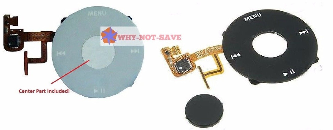 Replacement click wheel Menu button Part for Ipod Classic 5 5th gen ...