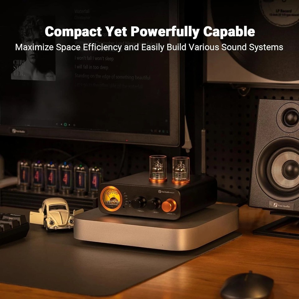 MC331 2.0 Channel Bluetooth Stereo Integrated Tube Amplifier DAC Audio ...