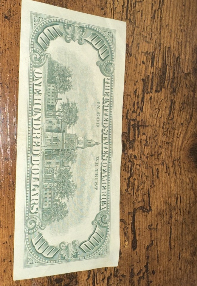 1966 $100 Red Seal United States Note Hundred Dollar Bill Low # Serial ...