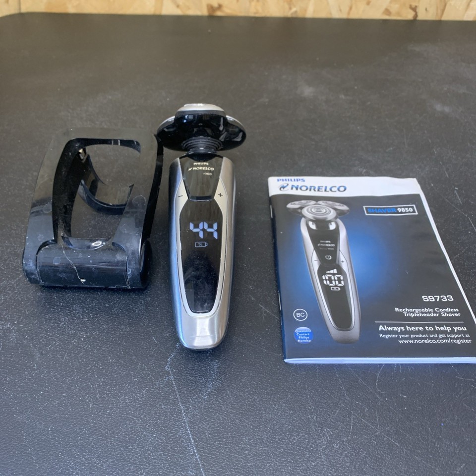 Philips Norelco Series 9000 Wet Dry 9850 Electric Shaver Kit S9733 ...