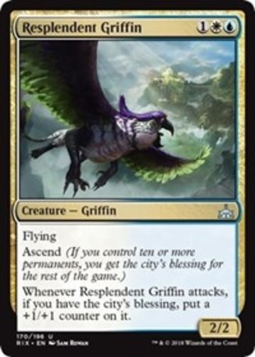 MTG: Resplendent Griffin [Moderately Played] Rivals of Ixalan Magic the ...