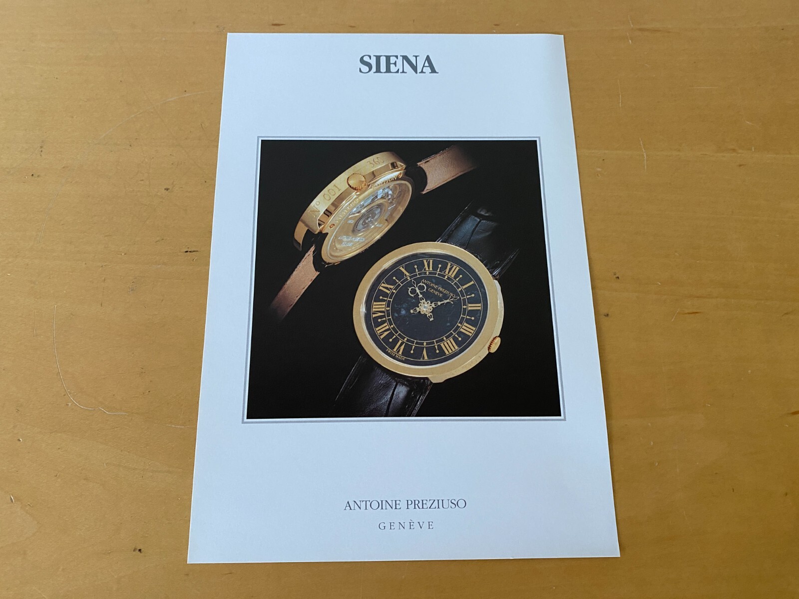 Data Sheet ANTOINE PREZIUSO Technical Sheet - SIENA - Gem