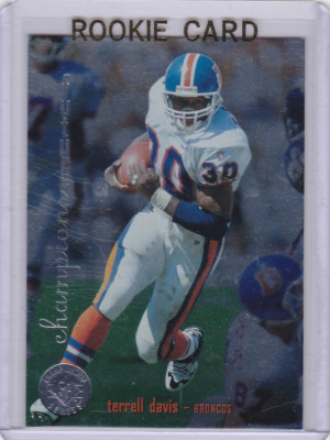TERRELL DAVIS ROOKIE CARD 1995 Upper Deck SP Future Champions DENVER ...
