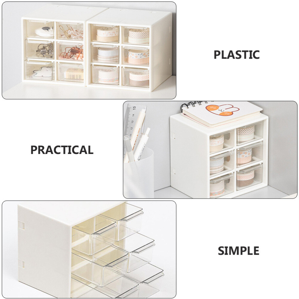 Desktop Drawer Organizer Desktop Drawer Box Multi Drawer Organizer | eBay