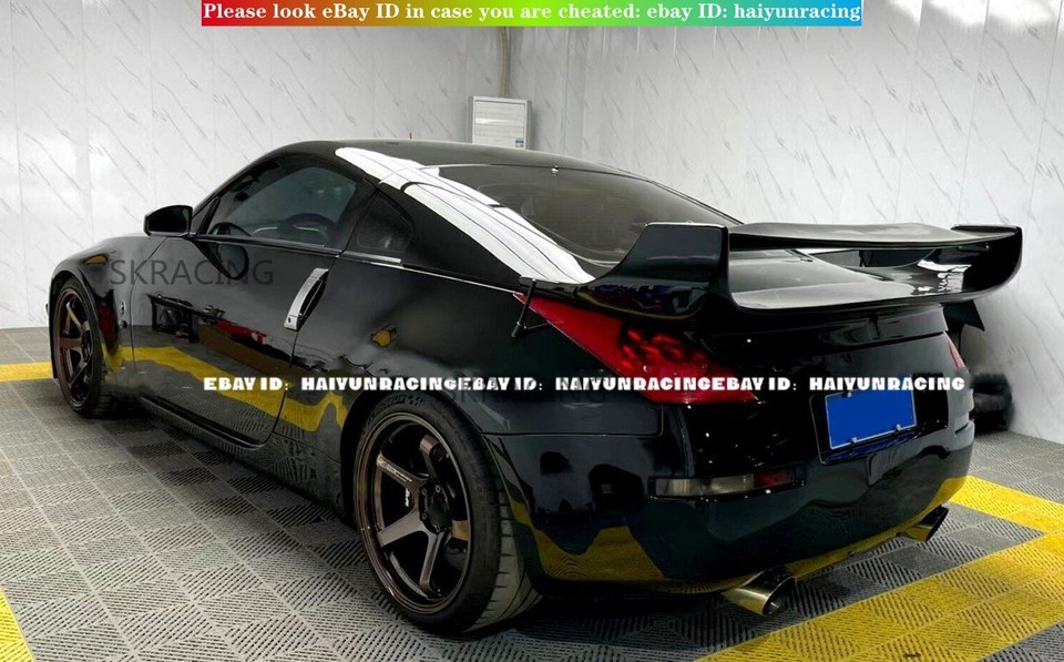 For 2003-2009 Nissan 350Z Z33 NEW Glossy Black FRP Rear Trunk Lid ...