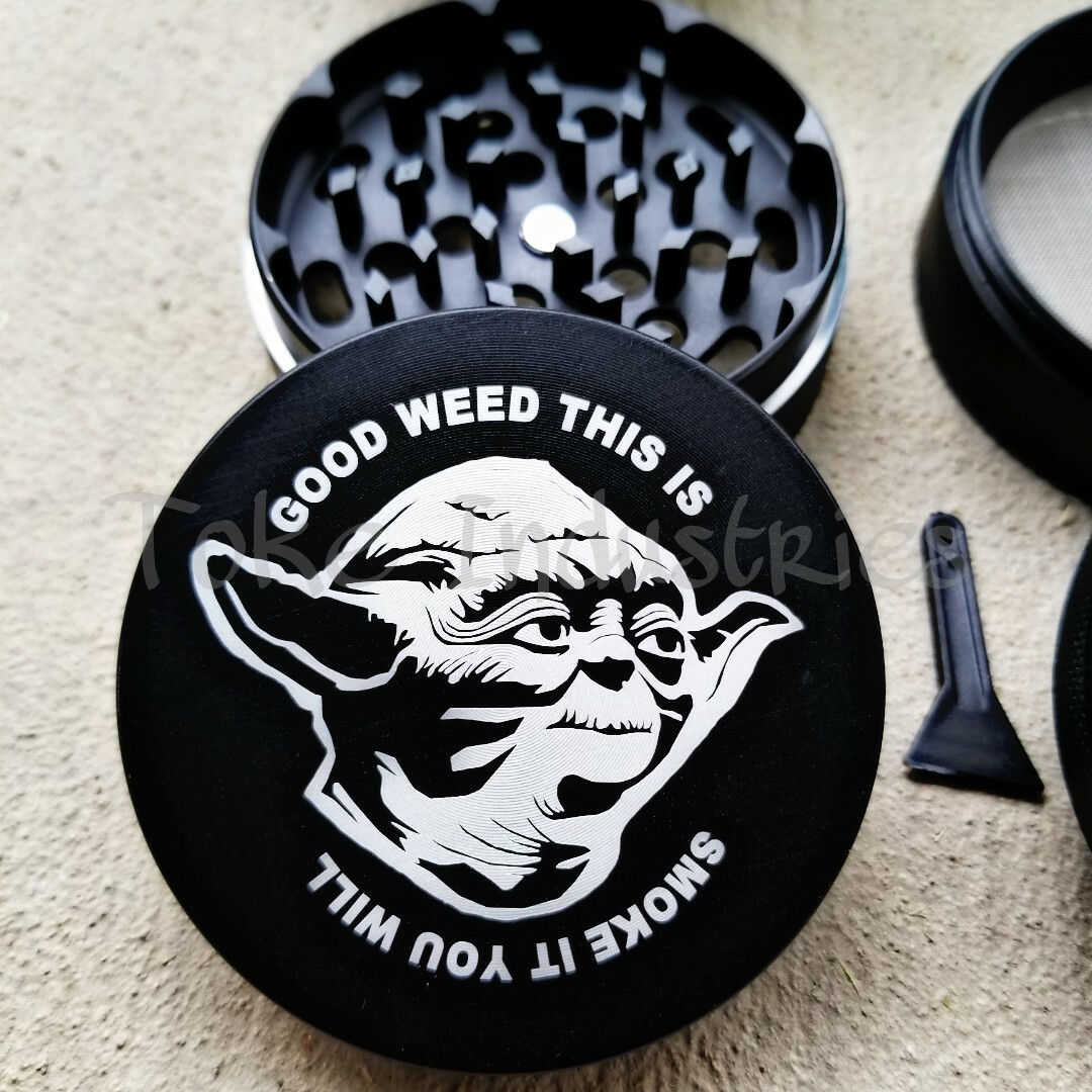 Yoda Grinder 63mm 4 Piece Grinder For Cooking Herbs Spices Coffee Star ...