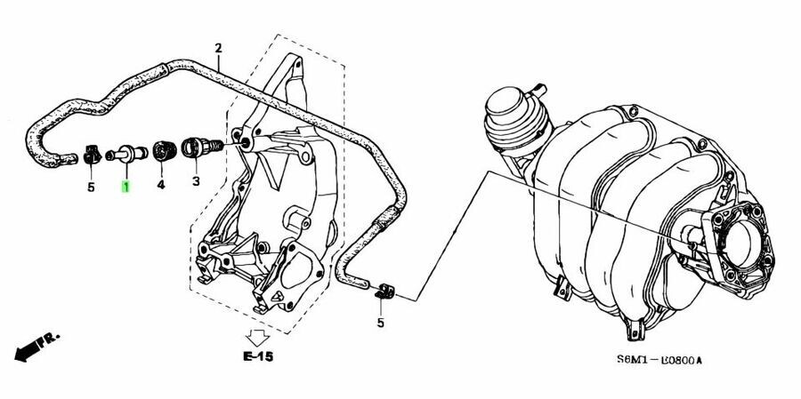 HONDA GENUINE OEM VALVE PCV ASSY JAPAN Parts Products Brand 17130-PNA ...
