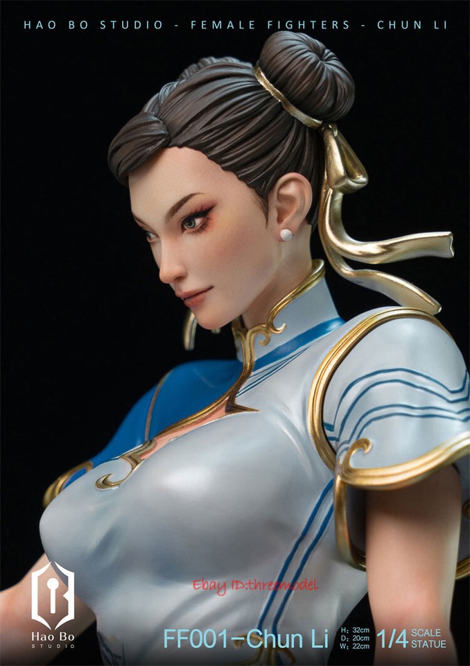 HaoBo Studio FF001 1/4 Street Fighter Chun-Li Resin Painted Statue In ...