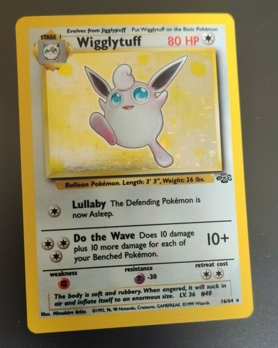 Get Tuff with Wigglytuff - Jungle Set - Pokemon Card - in LP Condition ...