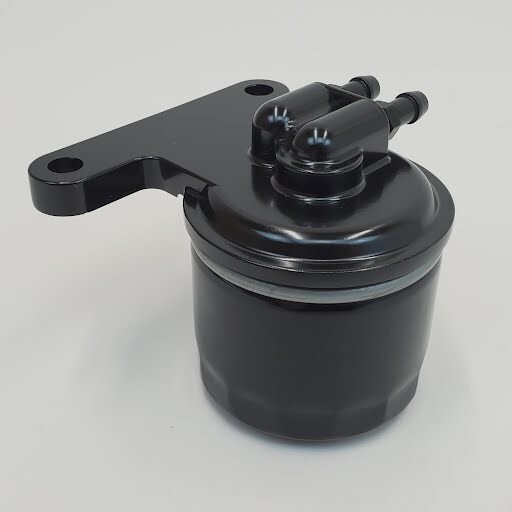 Universal Motorcycle Remote Oil Filter Relocation Kit with Mount & Oil ...