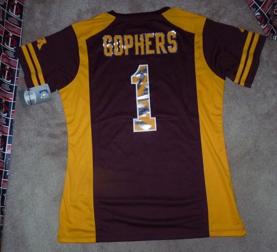 NEW NCAA Minnesota Golden Gophers Jersey Shirt Women XS Extra Small 0 2 ...