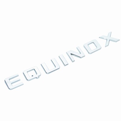 1x Fits EQUINOX Emblem Letter Badge GM A 23299758 Silver | eBay