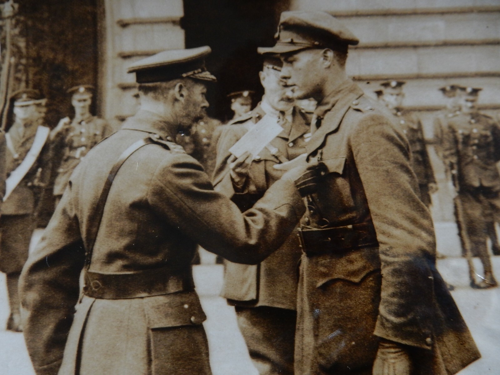 VC WINNER WW1 PRESS PORTRAIT EASTBOURNE RICHMOND Reginald Leonard Haine ...