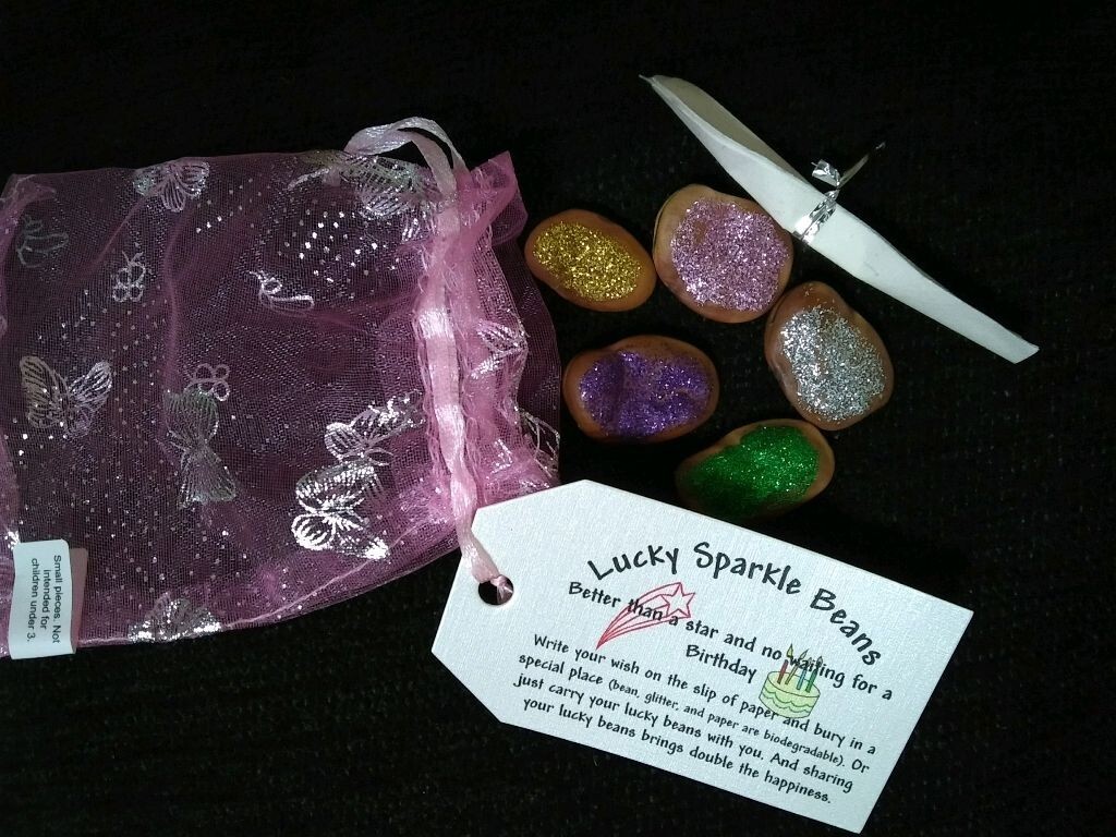 Lucky Sparkle Beans Pretty Glitter - wishing beans mojo beans - Choice ...