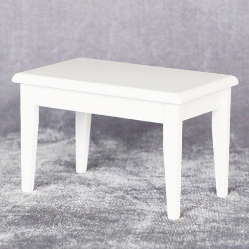 1:12 Scale Dolls House Miniature White Tables Chairs Dining Room ...