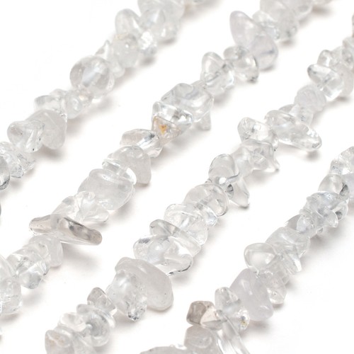 Natural Quartz Crystal Chip Beads 32” Strand 5~8mm Jewelry Making Bulk ...