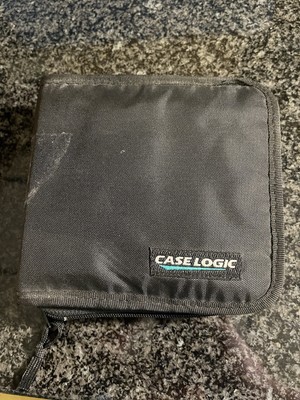 Vtg. Case Logic CD DVD Soft Black Travel Storage Case Holds 24 Discs | eBay