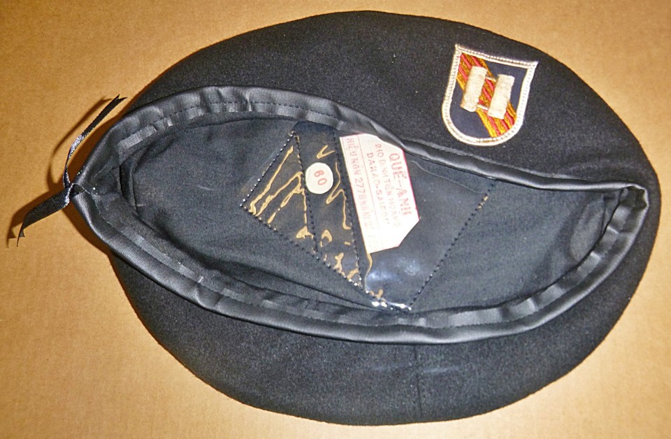 Large Black Beret - 5th Special Forces - Captain - MACV-SOG - Rare ...