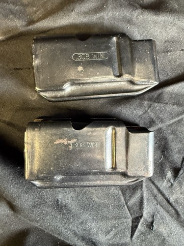 2 Vintage 308 Winchester 4 Round Clips Magazines 308 Win Marked Nice ...