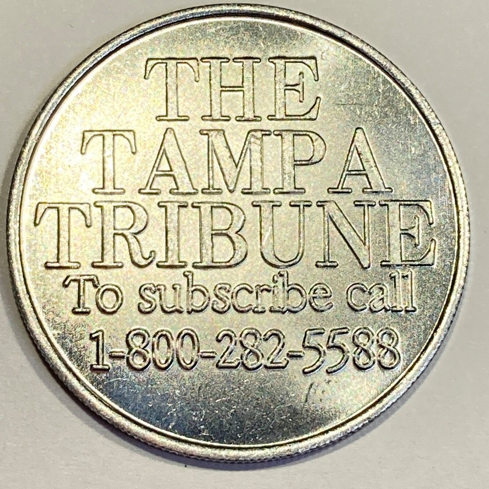 Universal Studios Florida Opening Token Coin 1990 Tampa Tribune ...
