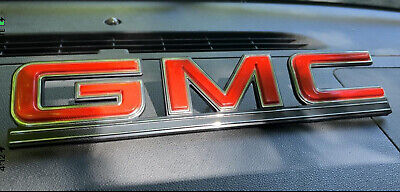 GMC NAMEPLATE, EMBLEM, BADGE, METAL GM #14052254 Wall Hanger, Man Cave ...