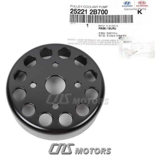 ⭐GENUINE⭐ Water Pump Pulley for 10-20 Kia Forte Koup Forte5 Rio Soul ...