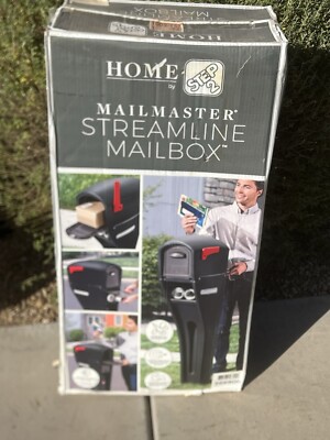 MailMaster Streamline Mailbox Plastic Non-Locking Reflector Strip Black ...