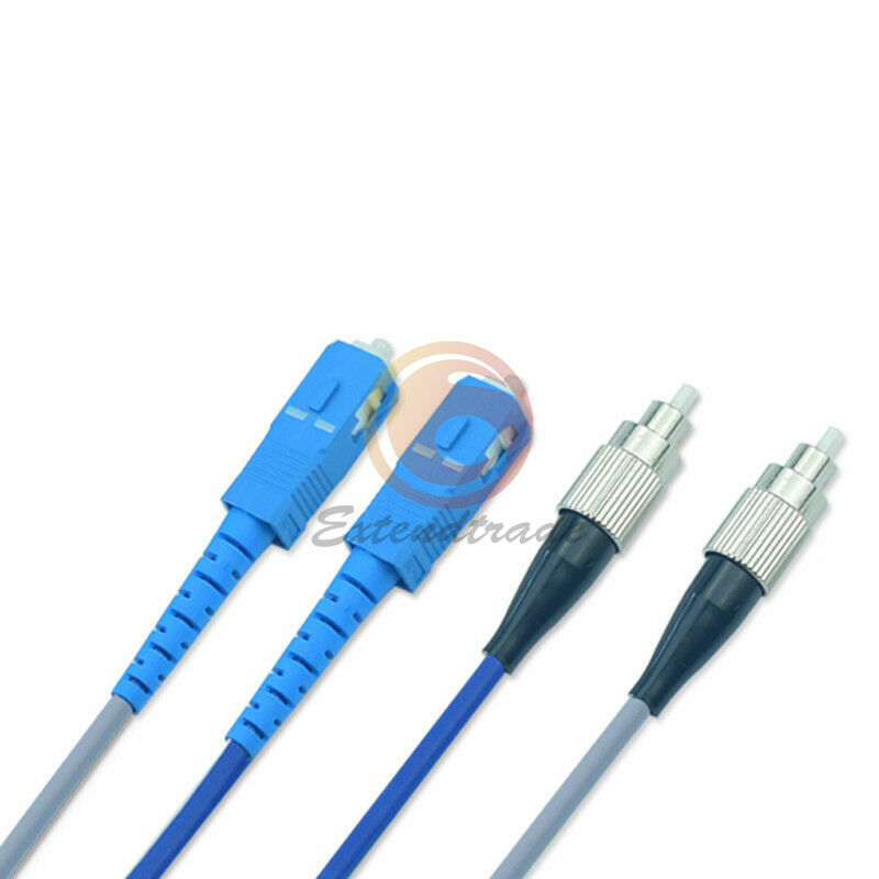 Armored Cable SC to FC SM 9/125 Duplex Fiber Optical Patch Cord Single ...