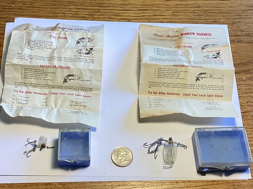 True-Action Mfg Co Minnow Harness Lure 2 New W/ Instructions & Box ...
