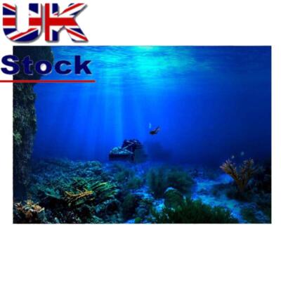 3D Wallpaper Sticker Fish Tank Poster Backgrounds Self Adhesive ...