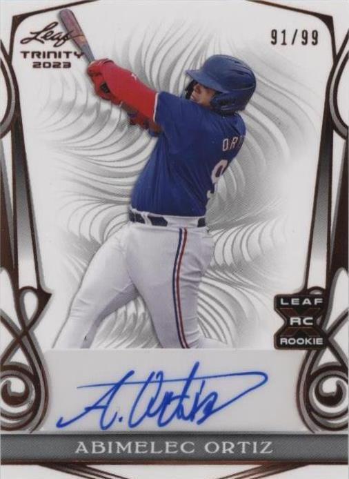 2023 Leaf Trinity - Abimelec Ortiz #BA-AO1 Bronze /99 (AU, RC) for sale ...