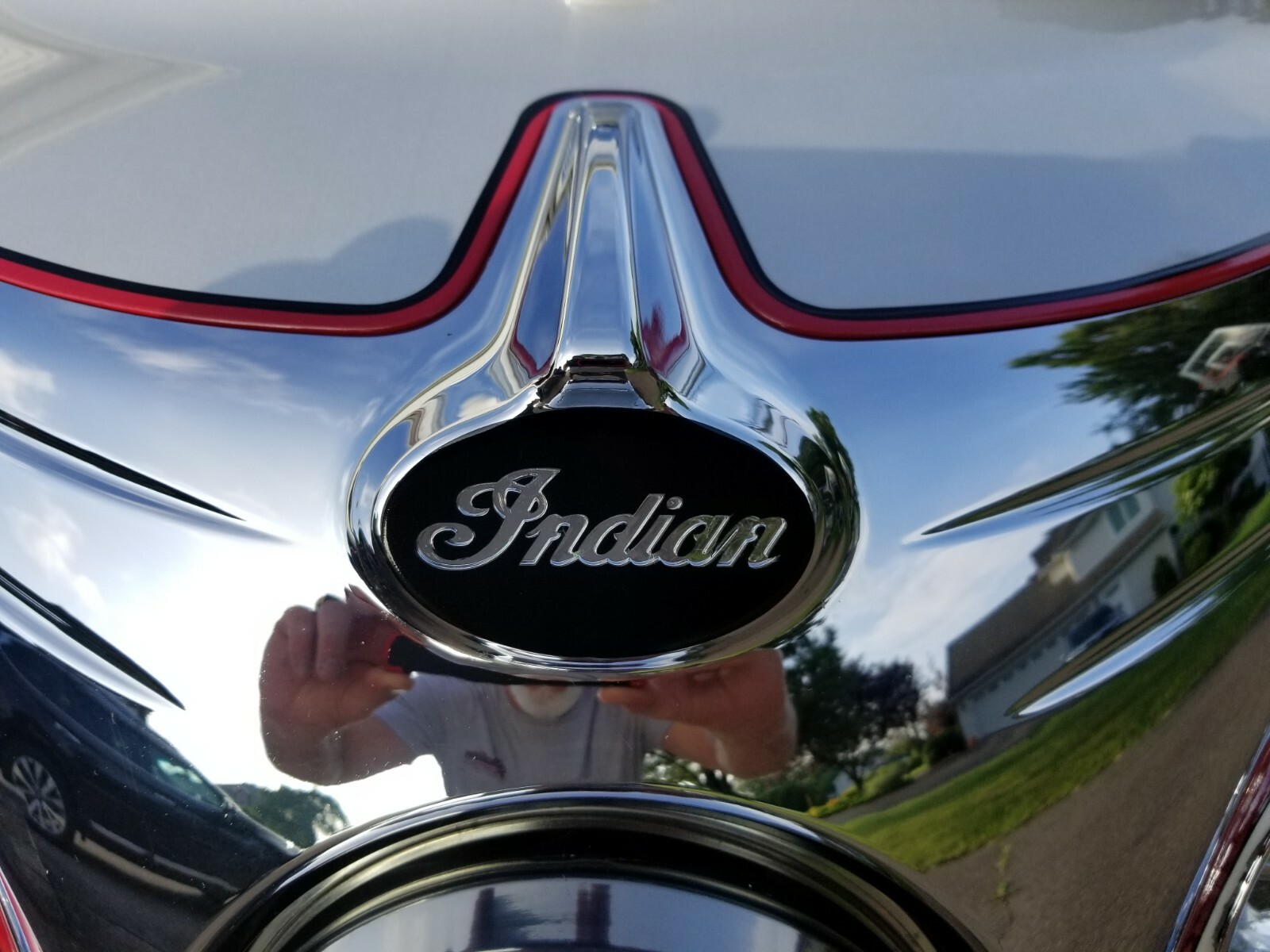 Indian Roadmaster/Chieftain Headlight Bezel Background Decal/Sticker ...