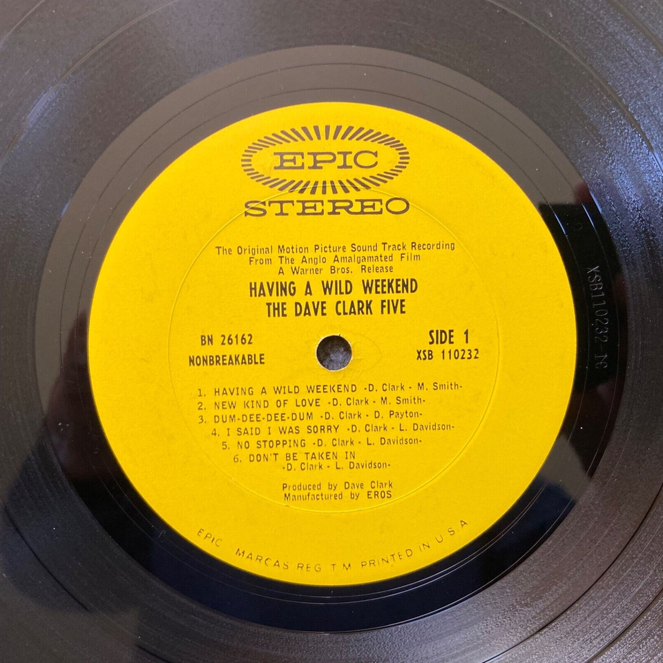Dave Clark Five - Having A Wild Weekend 1965 Stereo LP in SHRINK!! Exc ...
