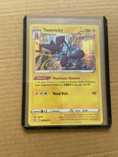 Pokémon TCG Toxtricity Fusion Strike 108/264 Holo Holo Rare | eBay