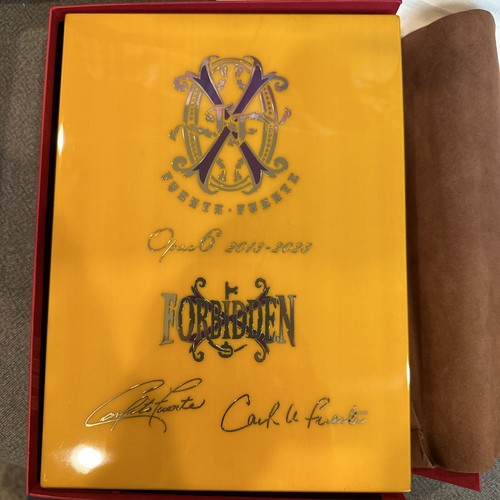Fuente Opus X Opus6 Travel Humidor Rare OpusX Prometheus Cigar Box ...