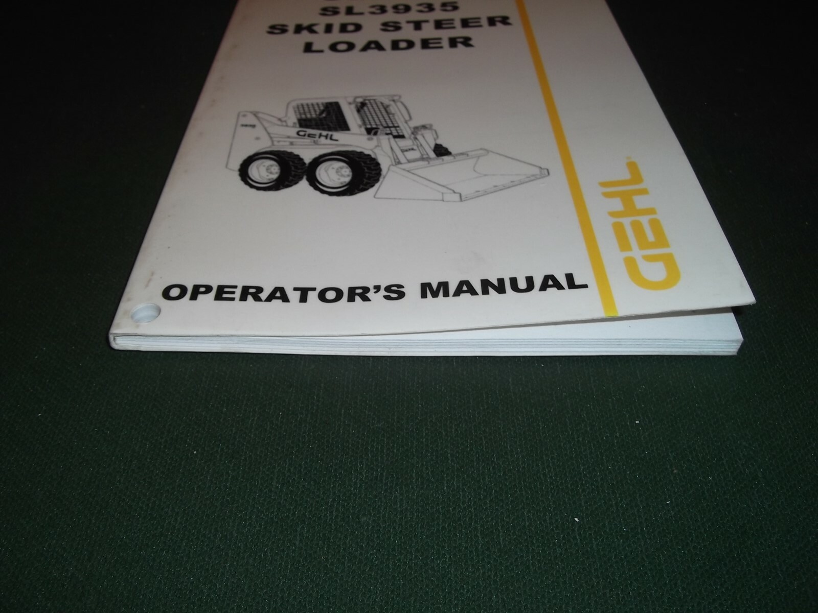 GEHL SL-3635 SL-3935 SKID STEER LOADER OPERATOR OPERATION & MAINTENANCE ...