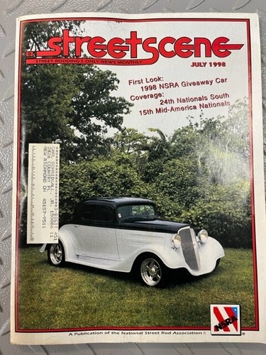 NSRA Street Scene July 1998-Giveaway Car Coverage, Street Rod Nationals ...