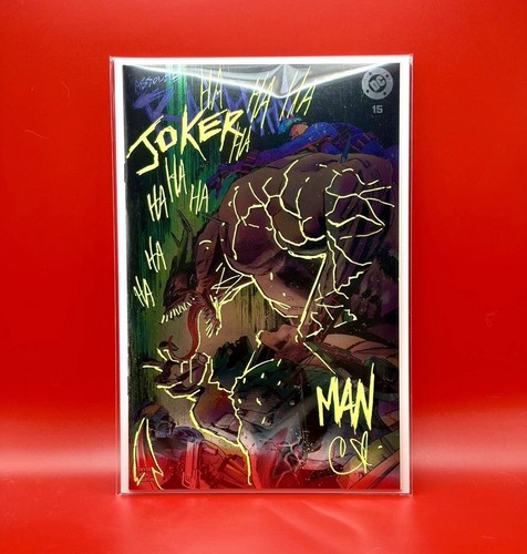 Absolute Batman #15 🔥Signed/Remarked Clay Mann🔥1 of 1 “1st JOKER” Foil ...